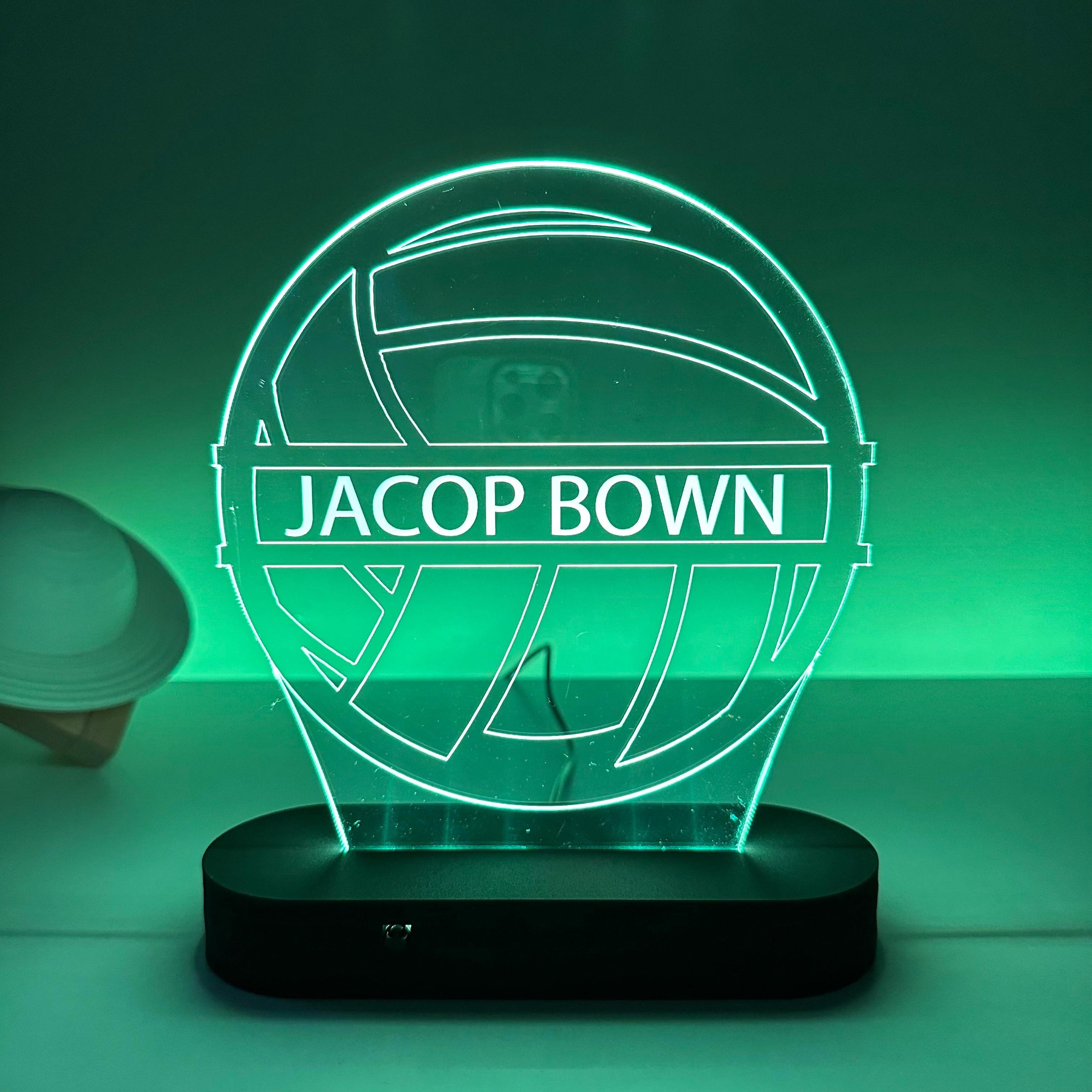 Personalized Volleyball Player Night Light, Volleyball 3D Desk Lamp ...