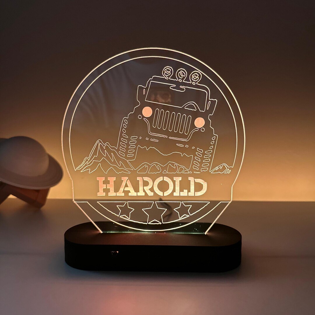 4X4 SUV RGB Night Light, off Road Desk Lamp, Game Room Light Up, Gaming ...
