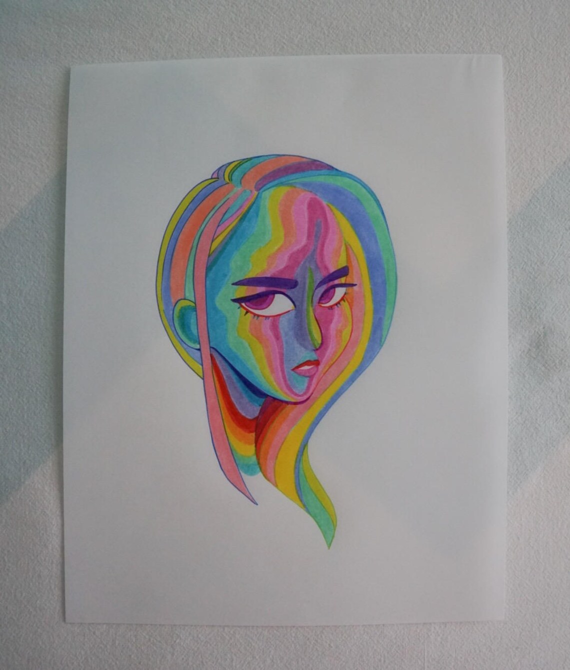 Rainbow Lady F - Etsy