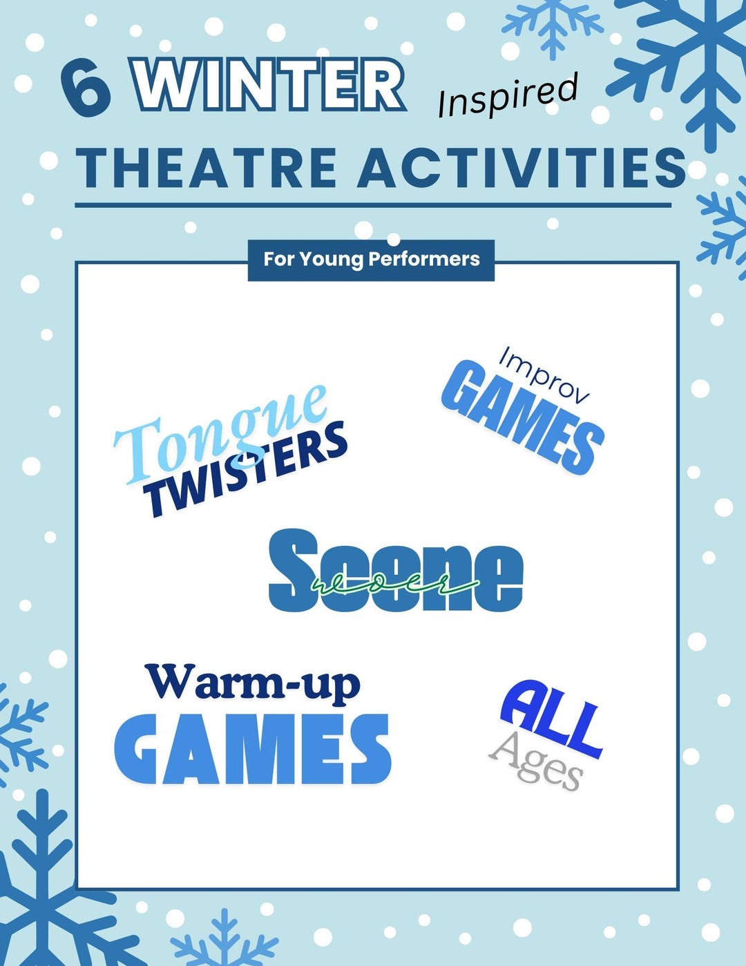 6 Winter Inspired Theatre Activities for All Ages - Etsy
