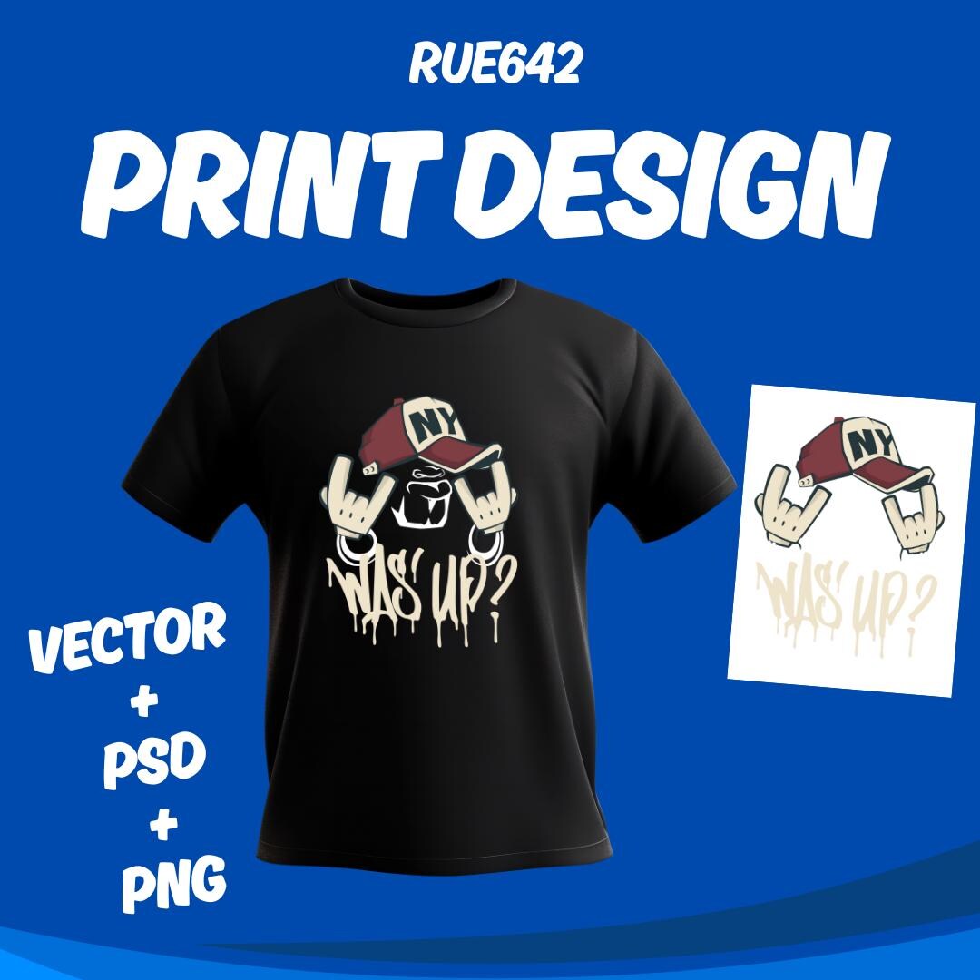 Wassup Hip Hop Vector Design, Urban Streetwear Print, Graffiti Style T ...