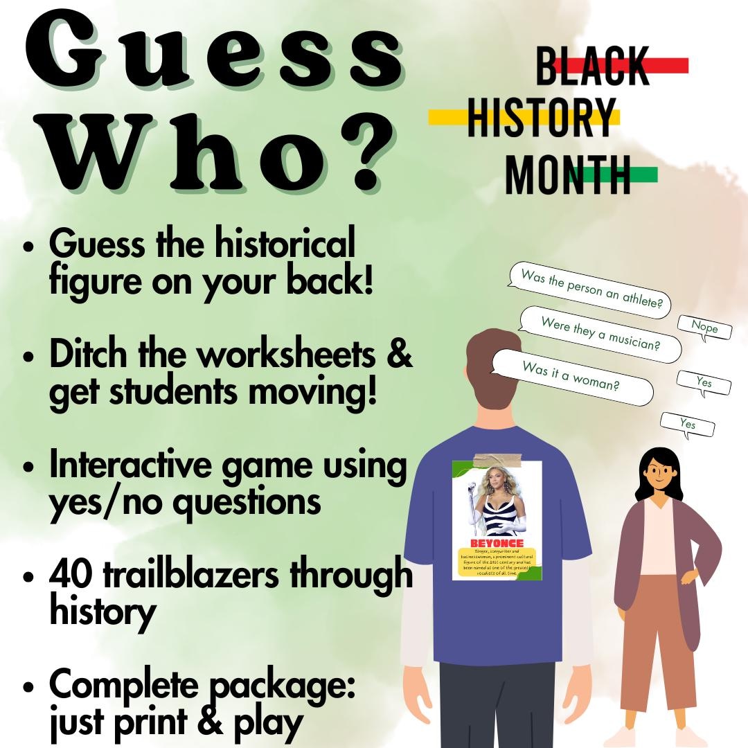 Guess Who? Black History Month: an Interactive, Movement-based Learning ...