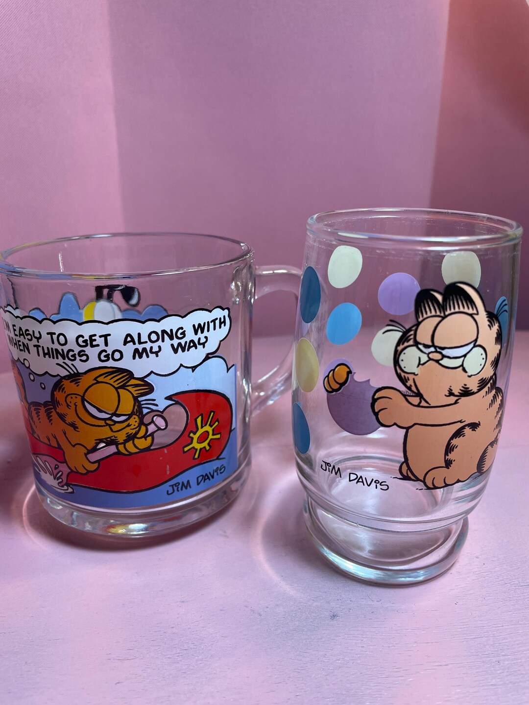 Garfield Mug and Juice Glass - Etsy