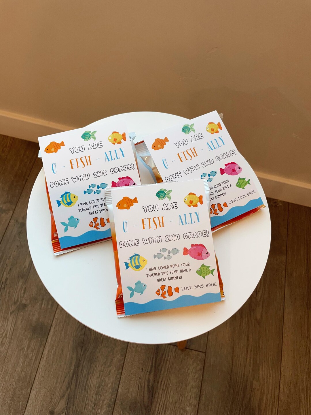 End of Year Student Gift Tag (you're O-FISH-ALLY Done With ...