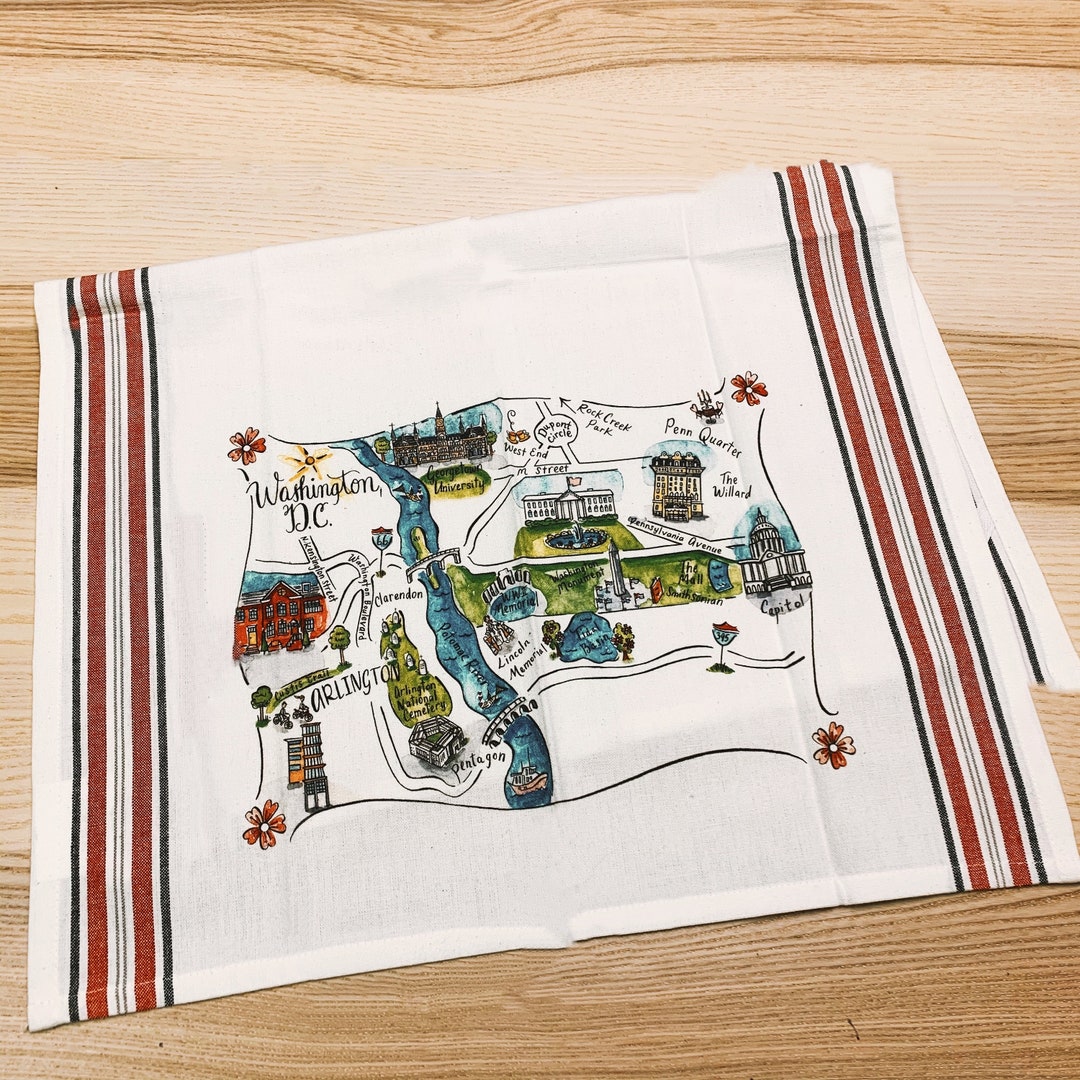 Washington DC Canvas Pillow Cover (design 2) - Etsy