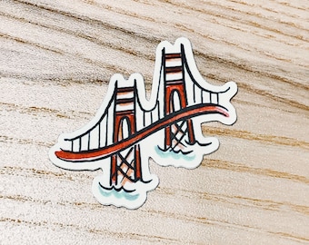 Golden Gate Bridge Sticker | Etsy