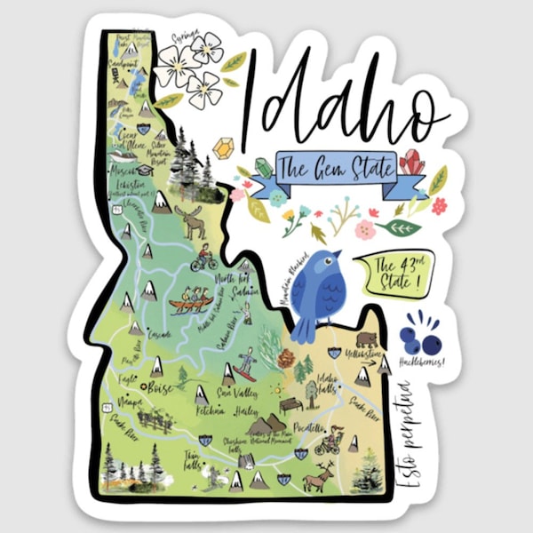 Idaho Stickers - Etsy