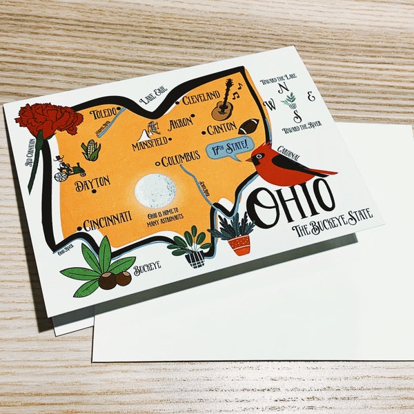 Ohio Card - Etsy