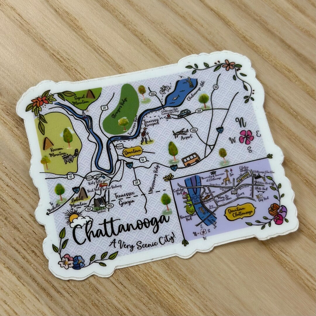 Chattanooga Vinyl Sticker - Etsy