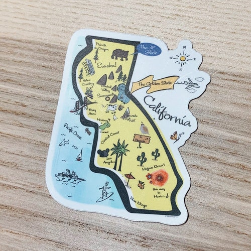 North Dakota State Vinyl Sticker - Etsy