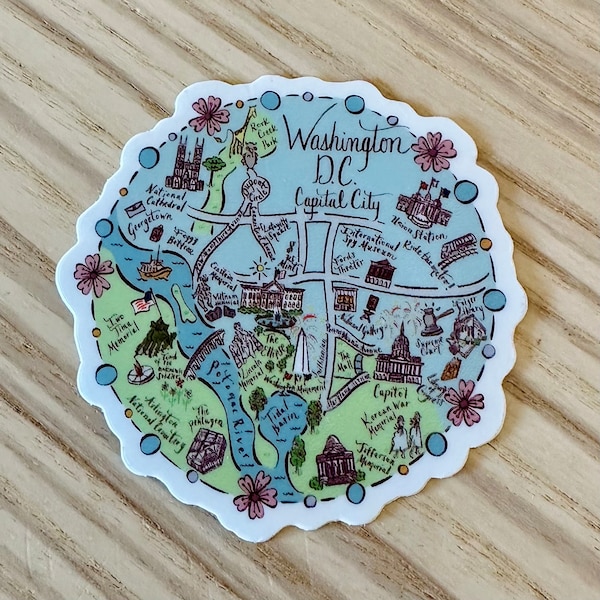 Washington Dc Sticker - Etsy