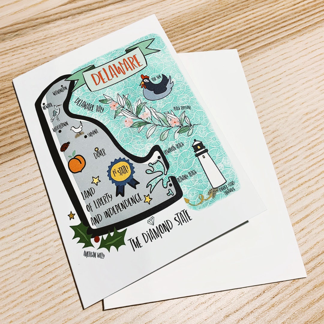 Delaware Note Card - Etsy