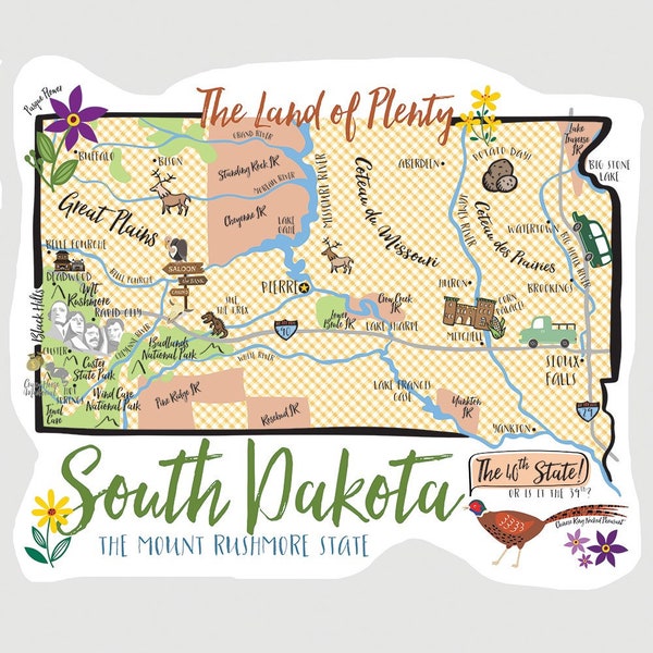 South Dakota State - Etsy