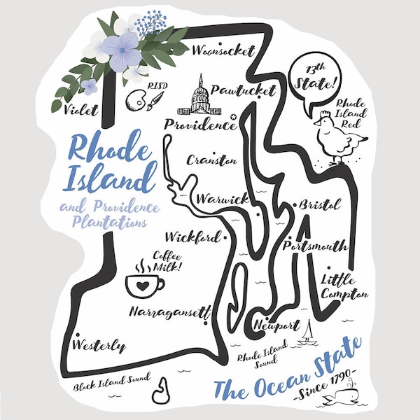 Rhode Island - Etsy