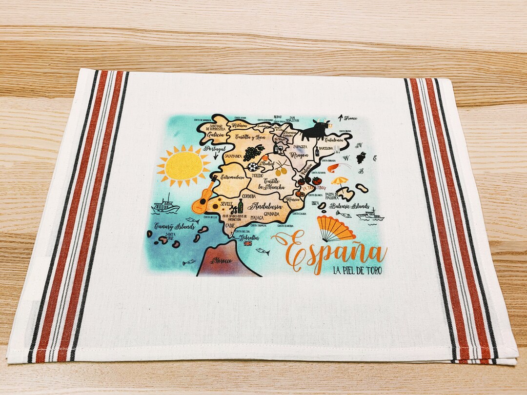 Spain Canvas Pillow Cover - Etsy