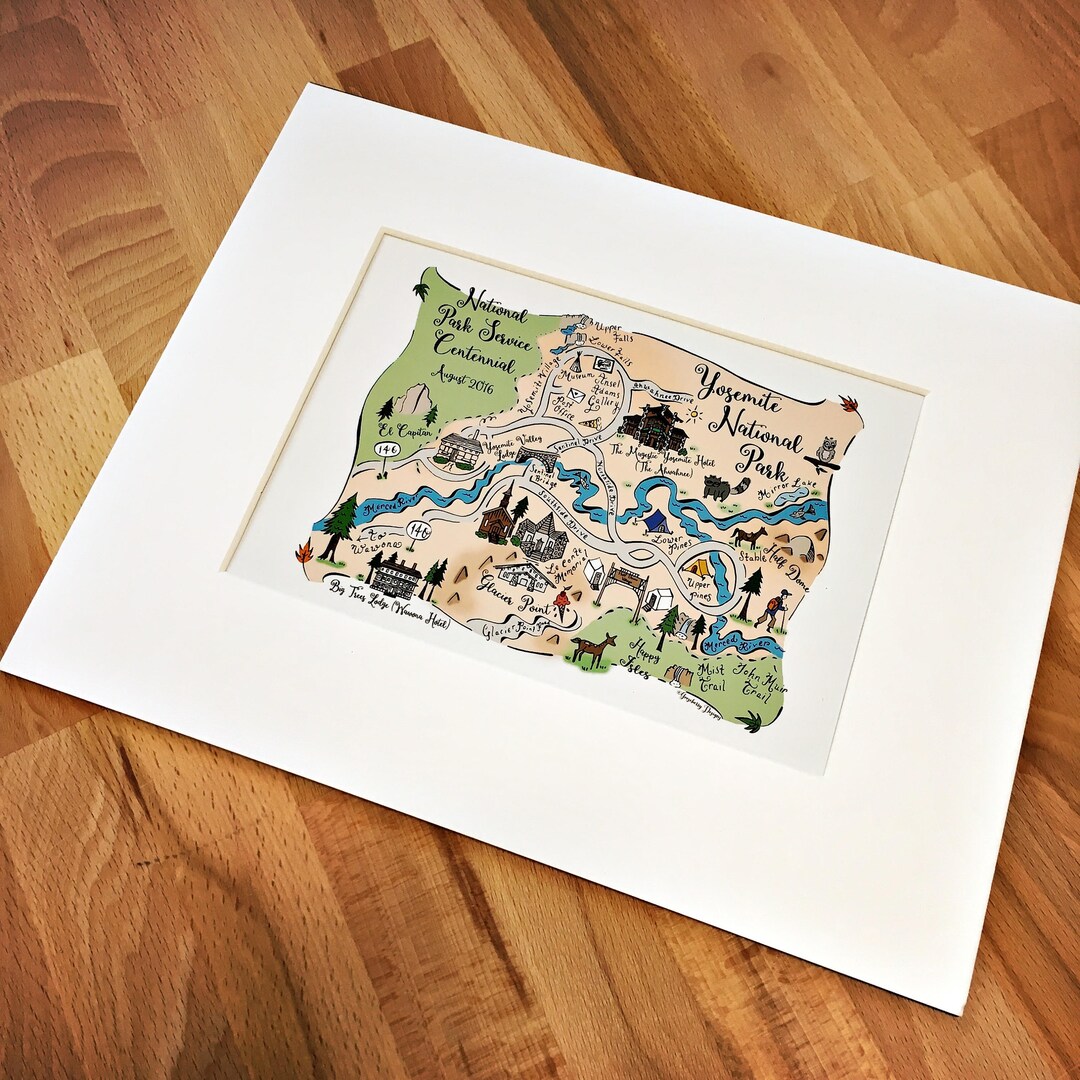 Yosemite National Park Art Print - Etsy