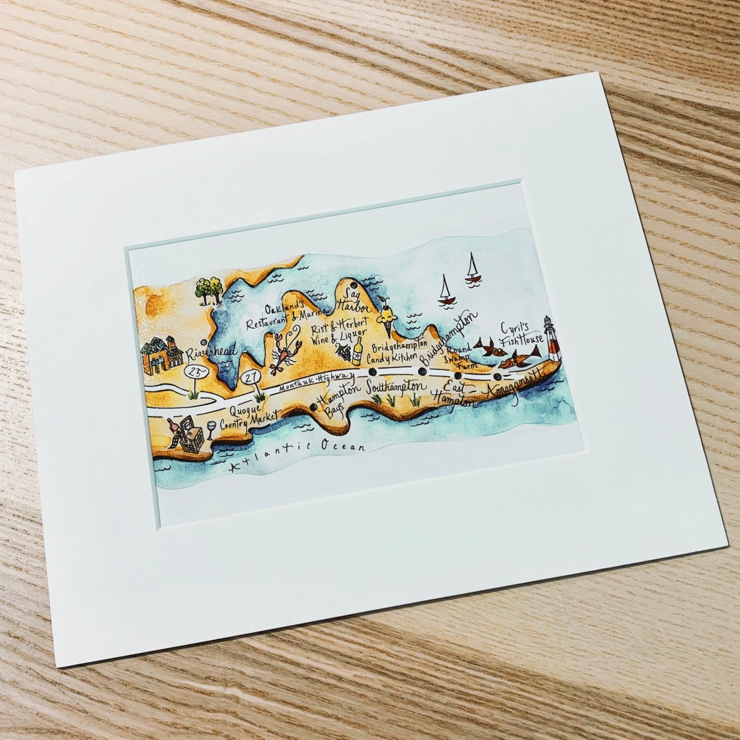 The Hamptons Art Print - Etsy