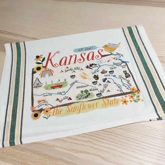 Kansas State Map Boxed Card Set - Etsy