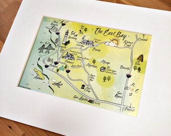 Fantasy Map of San Francisco/oakland/bay Area - Etsy