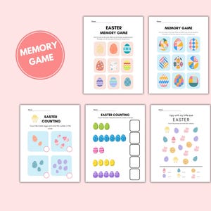 40 Printable Easter Activity Book Includes Coloring Pages, Activity ...