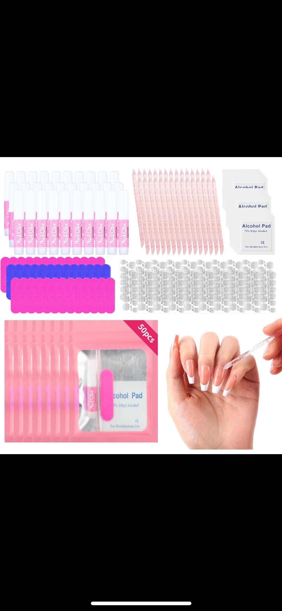 Pink Kitty French Tip Set 24 Pieces Installation Tools Included - Etsy