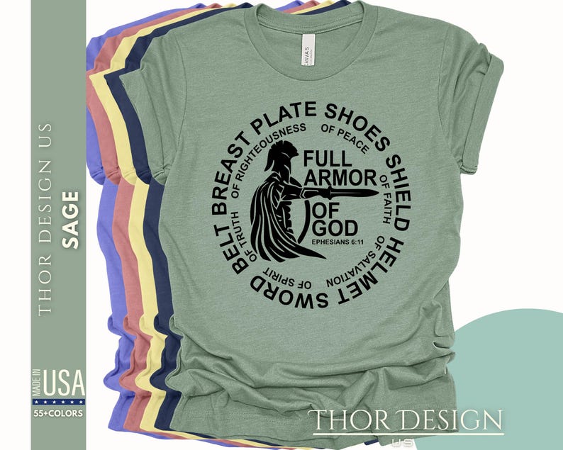 Armor of God Shirt | Belt of Truth | Sword of the Spirit Tee | Shoes of ...
