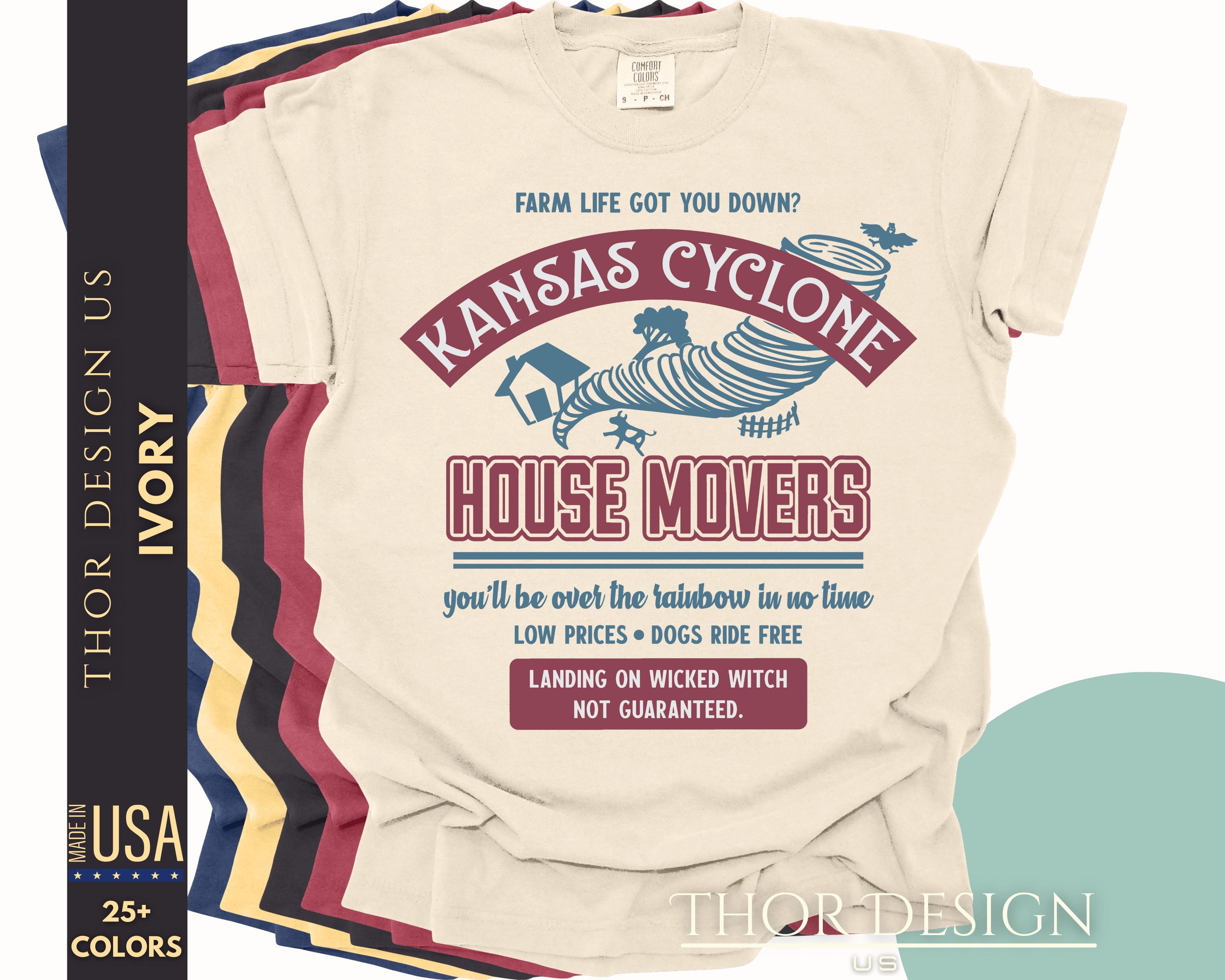 Comfort Colors Kansas Cyclone House Movers Shirt, Wizard of Oz Tornado ...
