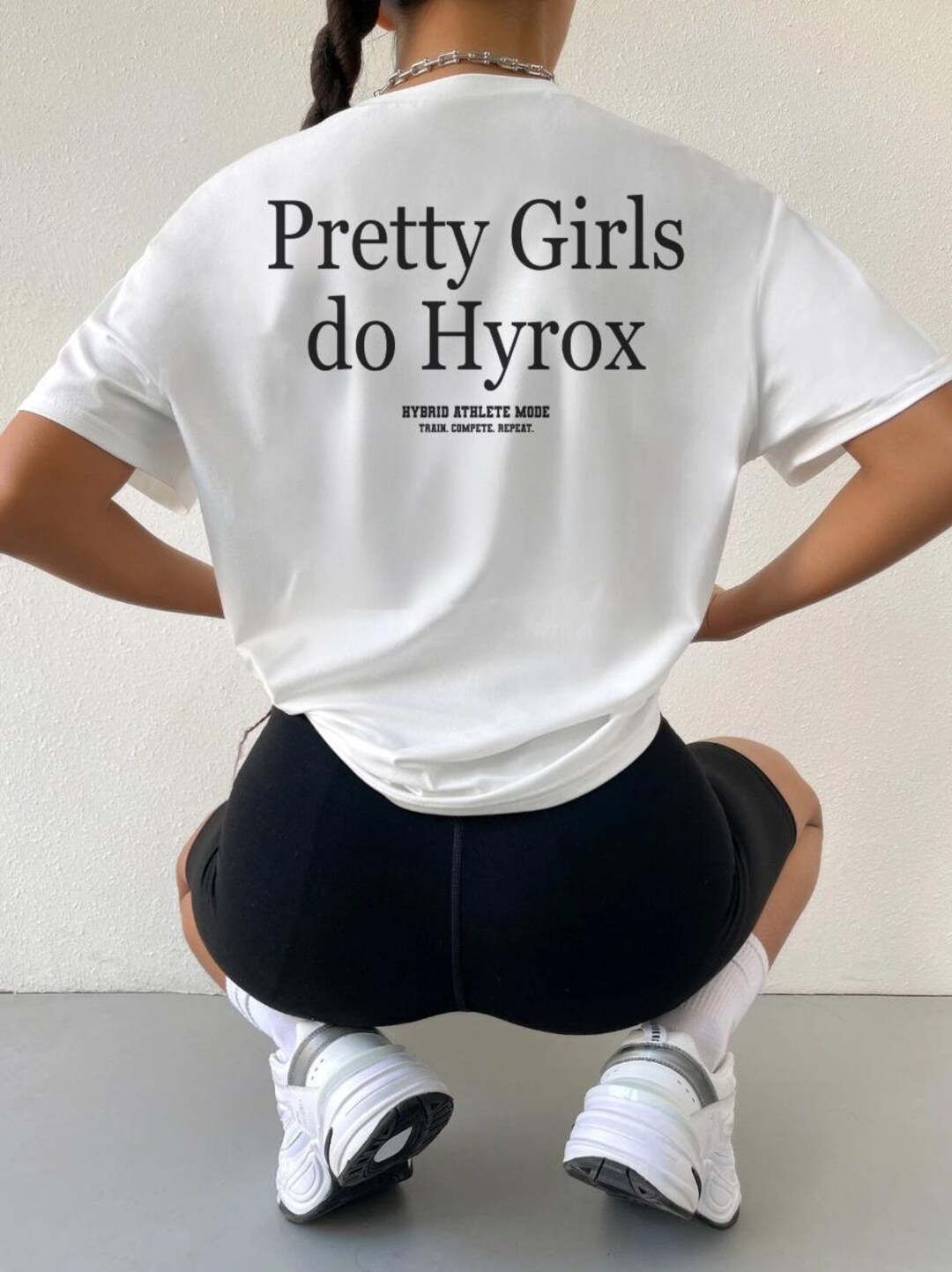 Pretty Girls Do Hyrox Shirt - Oversized Women's Gym Tee - Hyrox ...