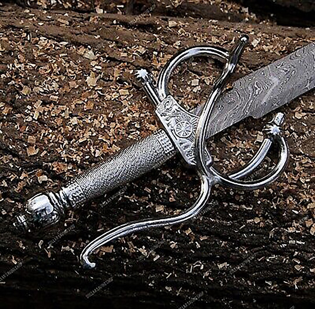 Real Damascus Steel Sword, Rapier Sword, Viking Swords, Fantasy Swords ...