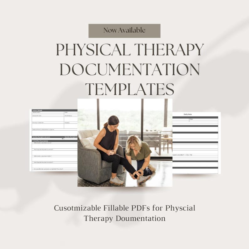 Physical Therapy Daily Note Template - Etsy