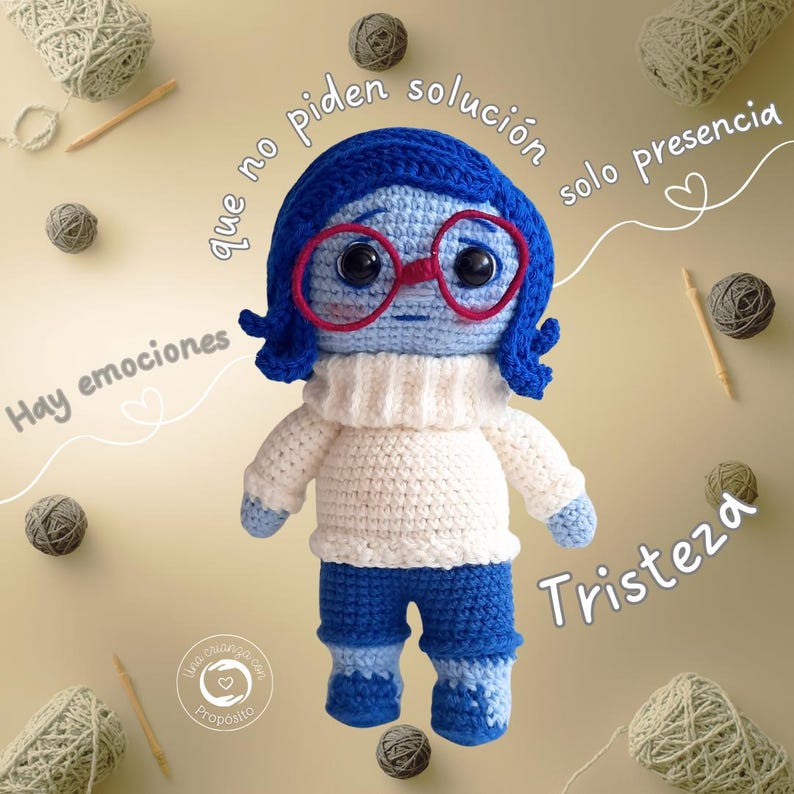 Amigurumi Sadness – Inside Out | Hand-knitted Dolls for Emotional ...