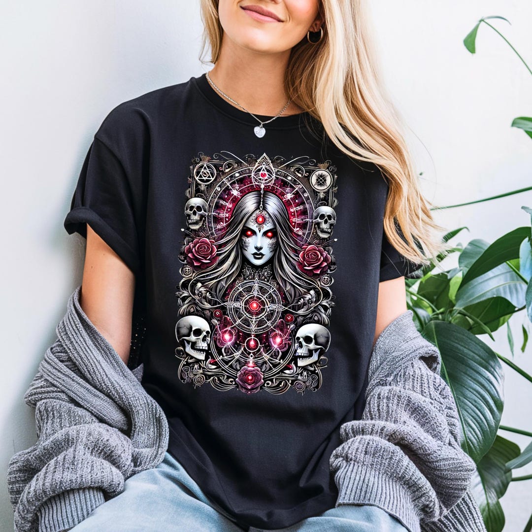 Lilith T-shirt, Gothic Lilith Shirt, Dark Goddess Tee, Occult ...
