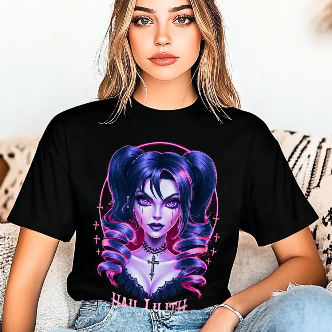 Lilith Tee | Lilith Shirt | Gothic Lilith | Hail Lilith | Exotic Top ...