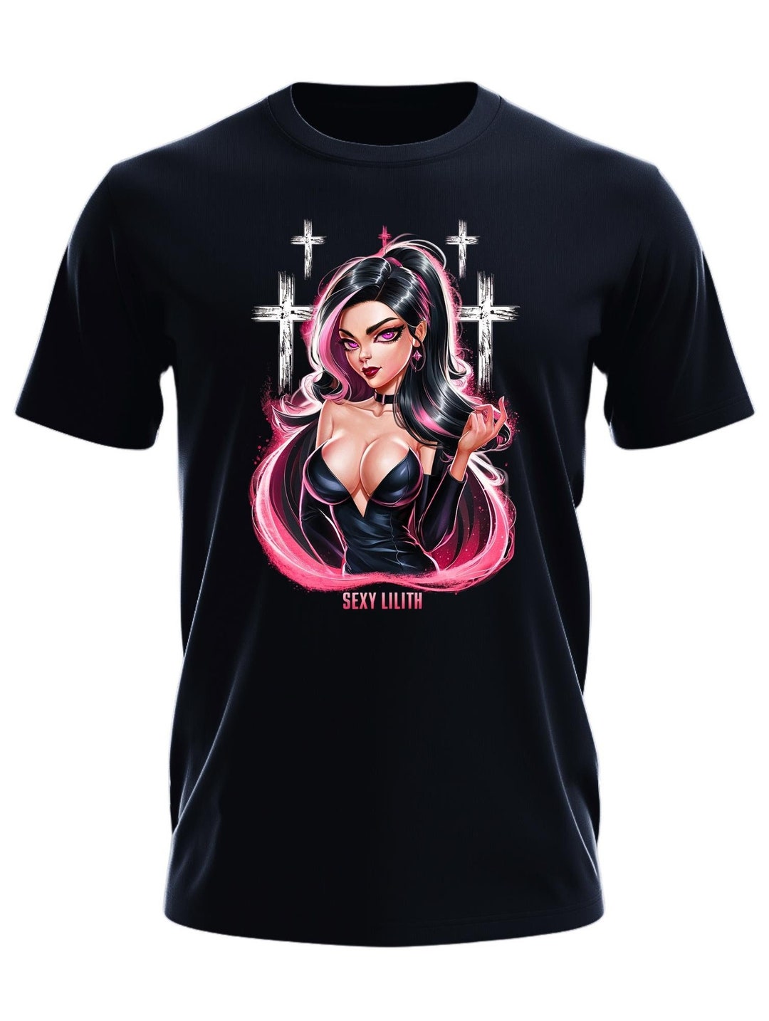 Gothic Tee Lilith T-shirt Gothic Lilith Shirt Gothic Exotic Lilith Top Gothic Tee Lover No Eve ...