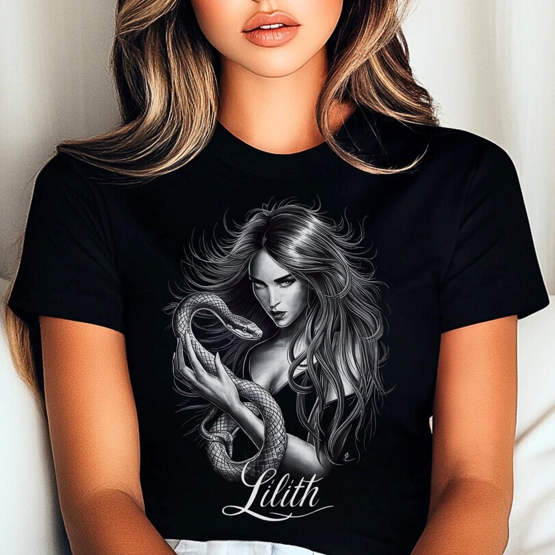 Gothic Lilith Tee | Lilith T-shirt | Gothic Lilith | Lilith Serpent Tee ...