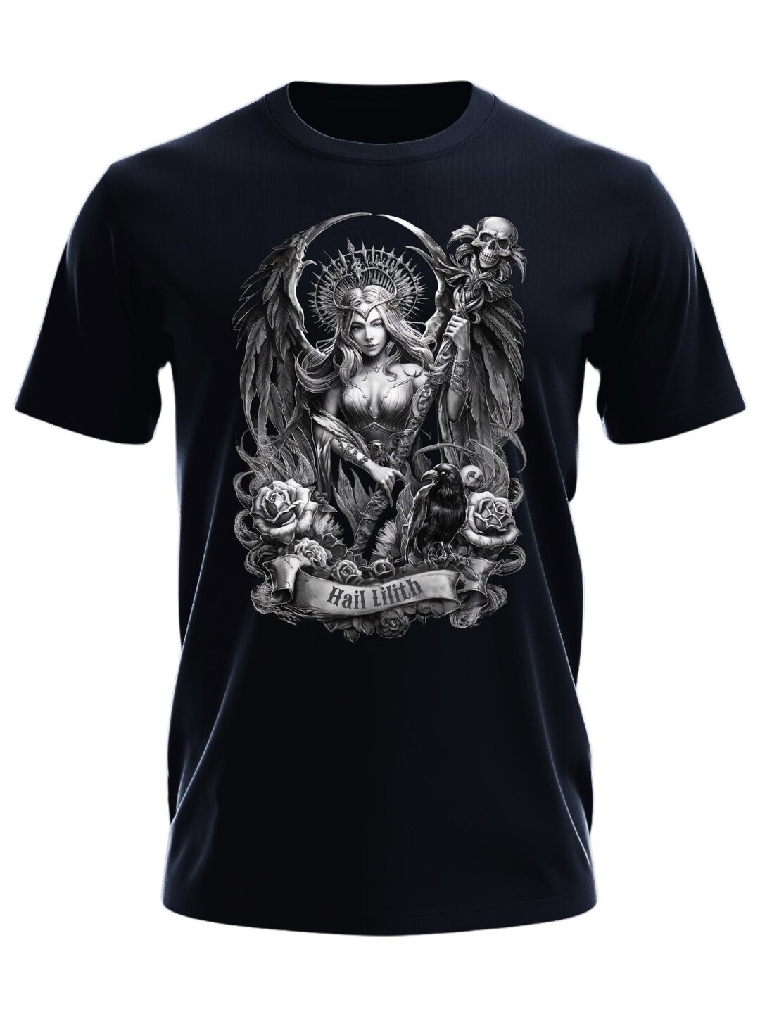 Gothic Lilith Shirt | Lilith T-shirt | Gothic Lilith Tee | Cross Lilith ...