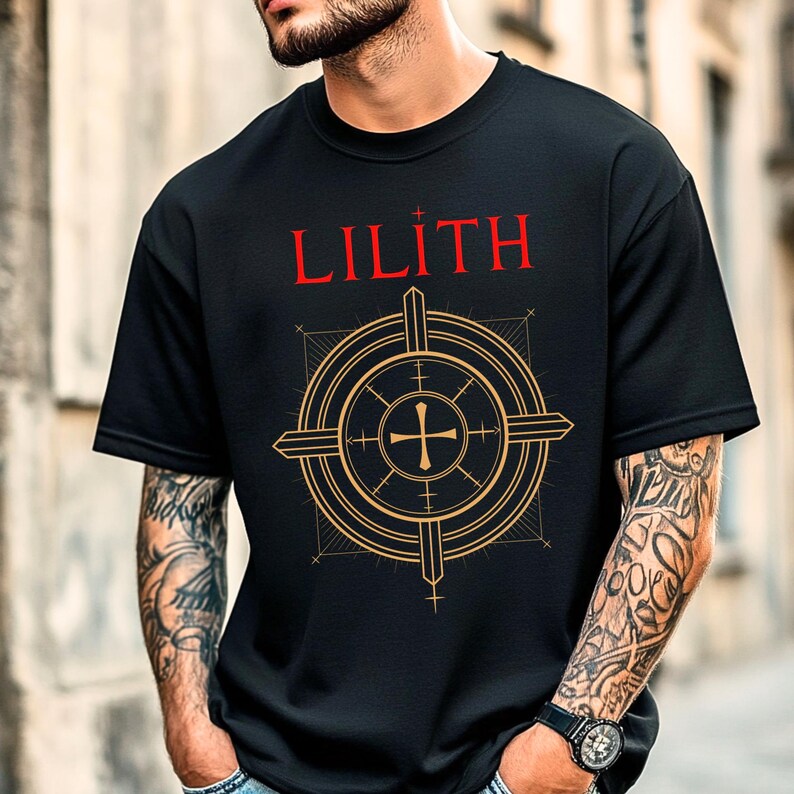Lilith Sigil T-shirt, Occult Symbol Shirt, Dark Goddess Tee, Witchy ...