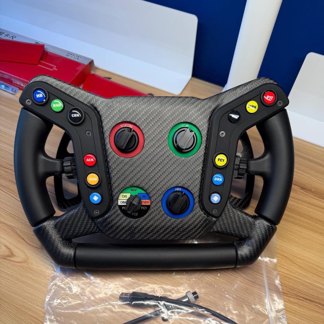 992R Sim Racing Wheel Carbon Fiber CNC Aluminum GT Simracing Steering ...