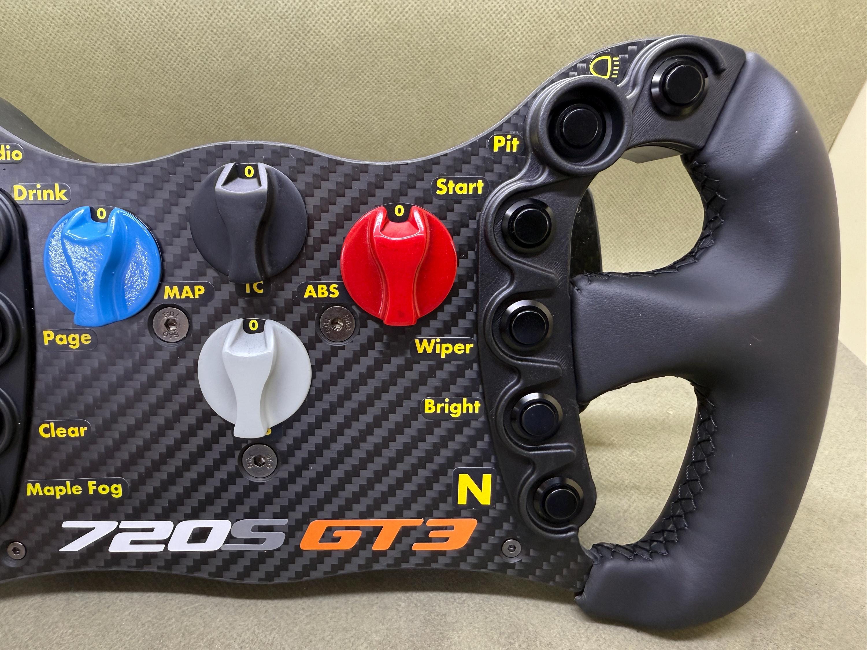 720s Sim Racing Wheel Carbon Fiber CNC Aluminum GT Simracing Steering ...