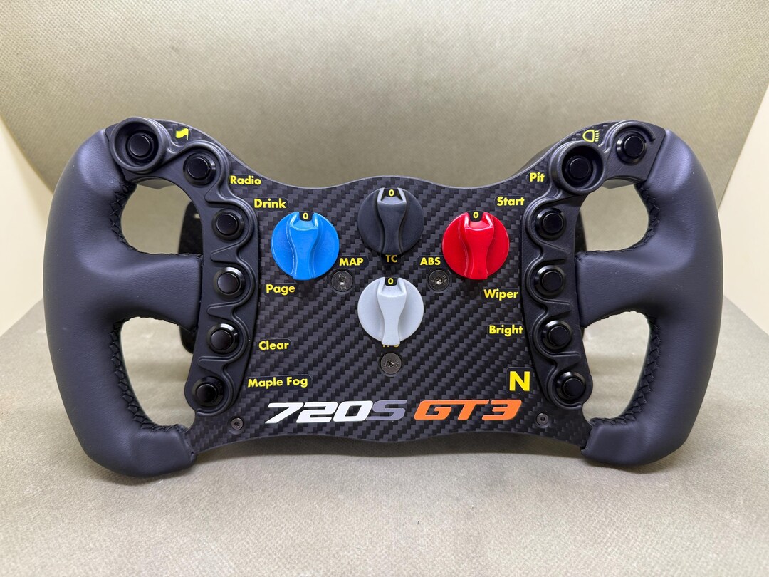 720s Sim Racing Wheel Carbon Fiber CNC Aluminum GT Simracing Steering ...