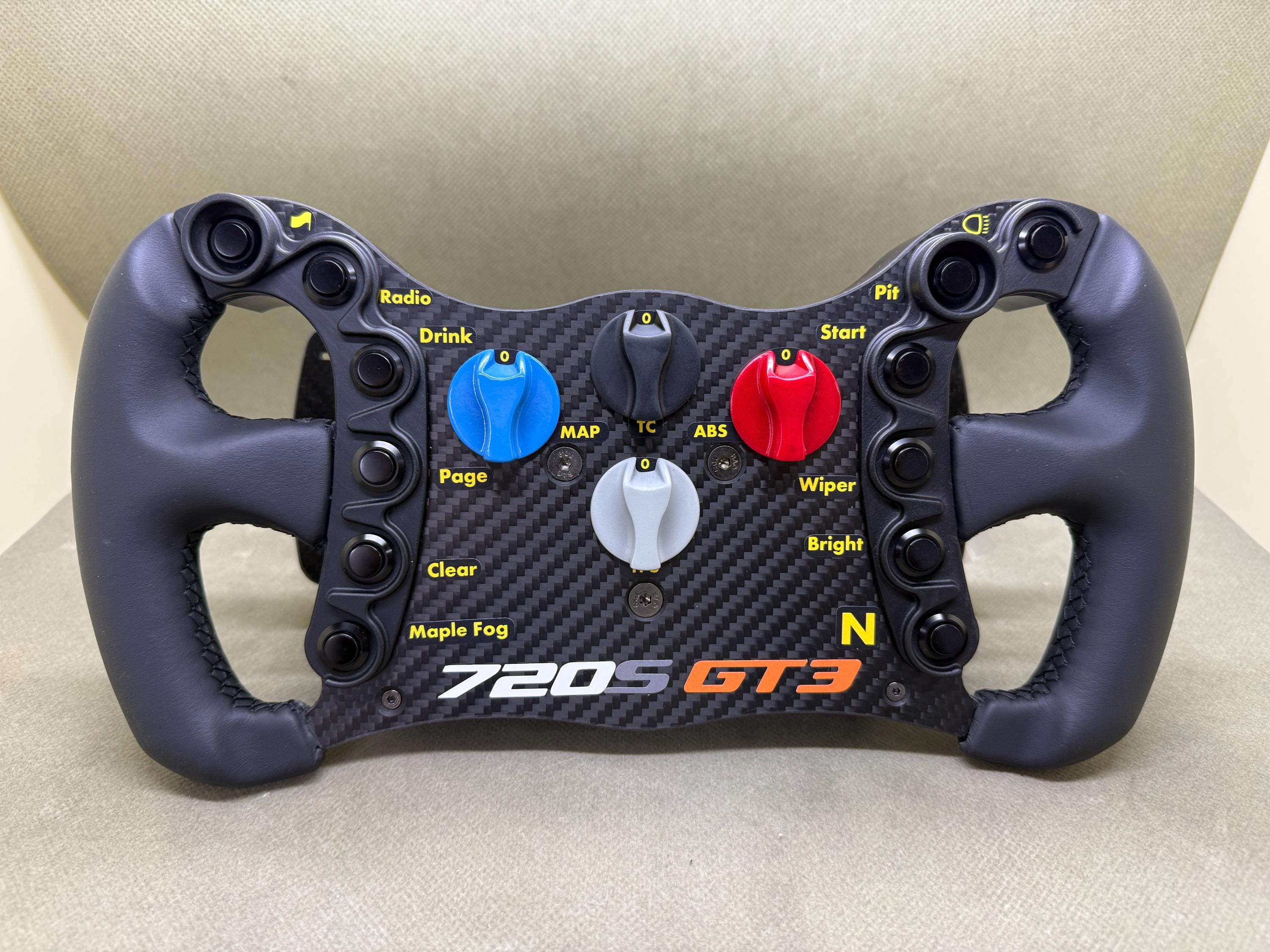 720s Sim Racing Wheel Carbon Fiber CNC Aluminum GT Simracing Steering ...