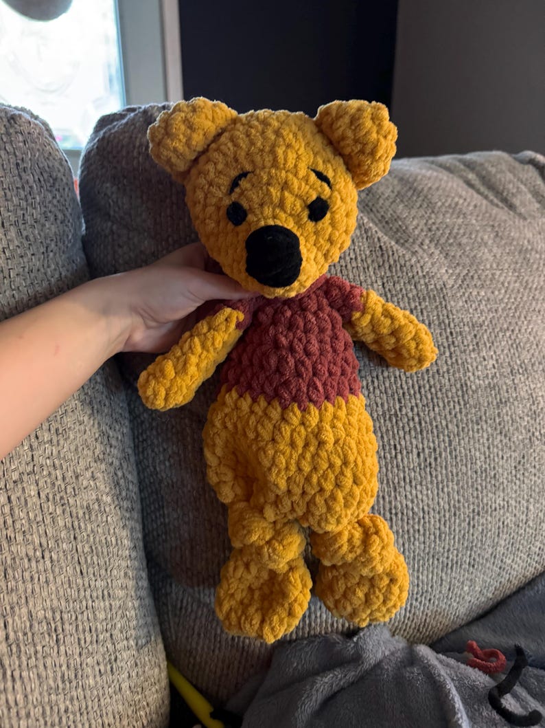 Crochet Winnie the Pooh Snuggler - Etsy