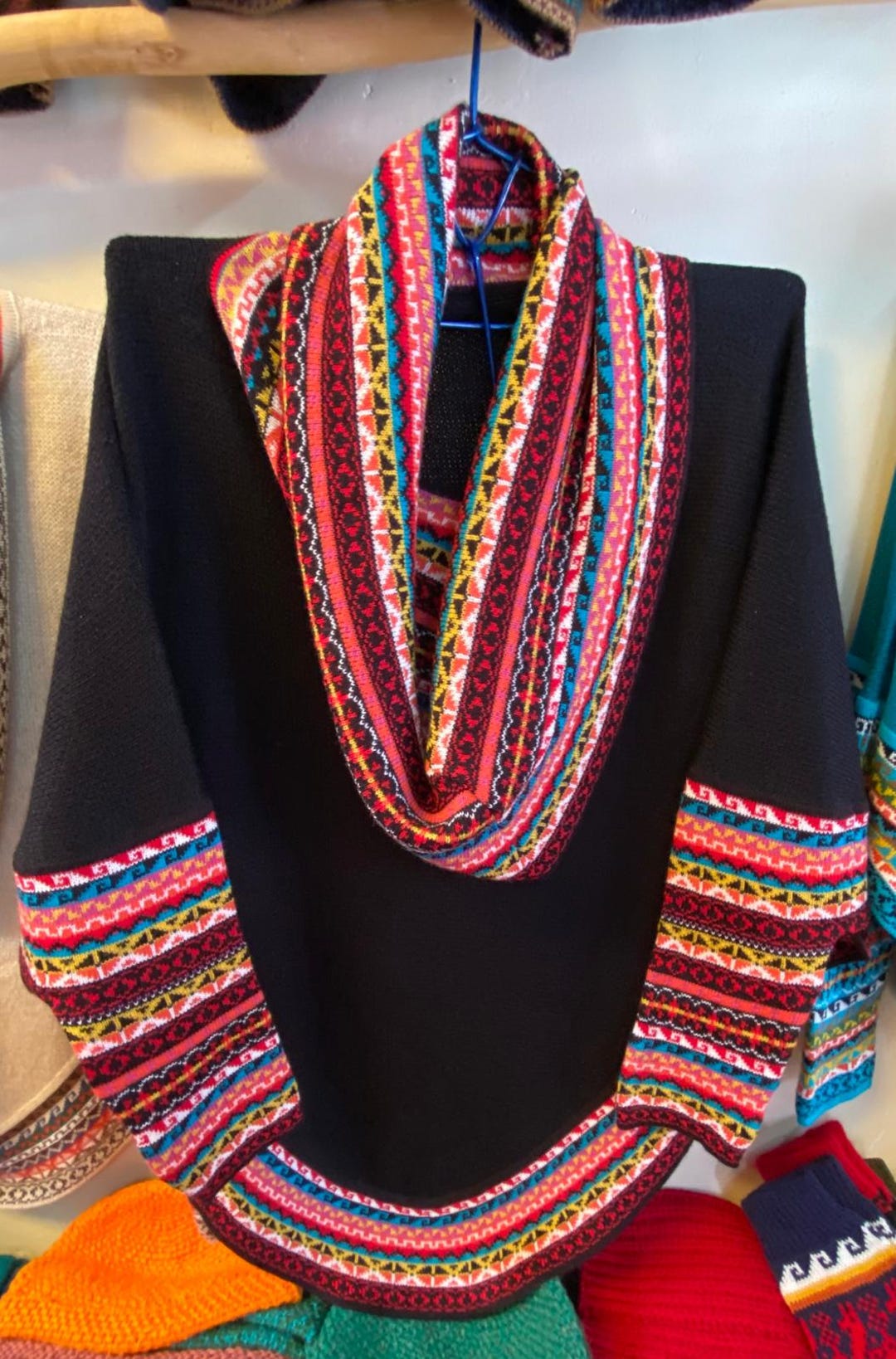 100% Peruvian Alpacca Poncho With Arms | Traditional, Ethical Sourcing ...