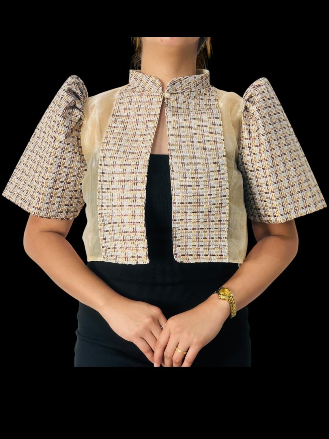 Formal Malia Rose Gold Filipiniana Top/blouse - Etsy
