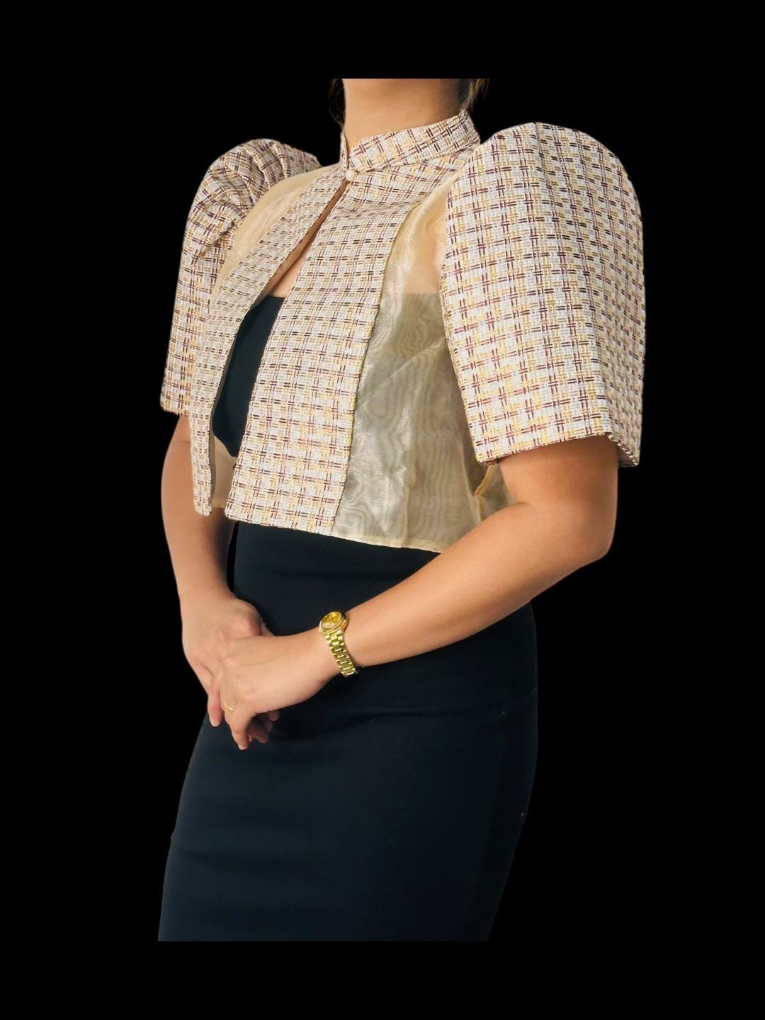 Formal Malia Rose Gold Filipiniana Top/blouse - Etsy