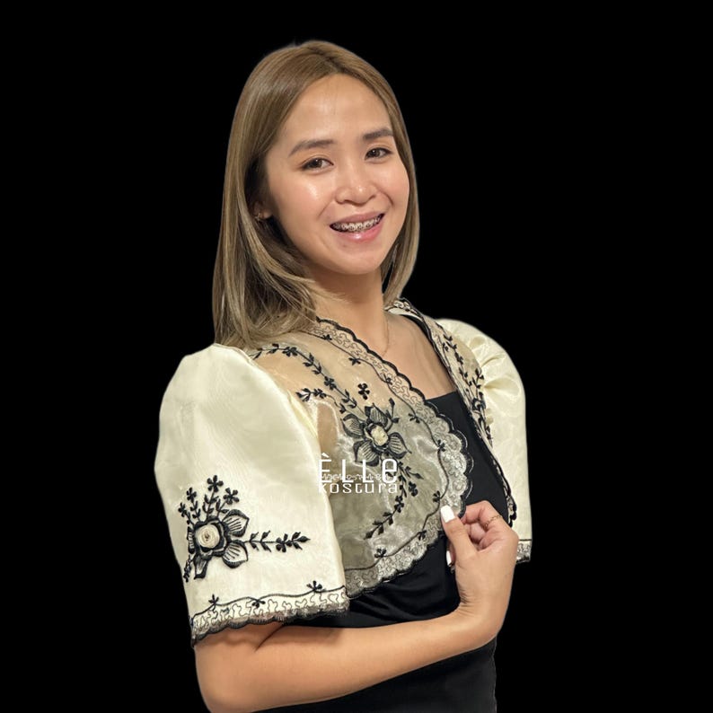 Modern Filipiniana Bolero Top Blouse - Etsy