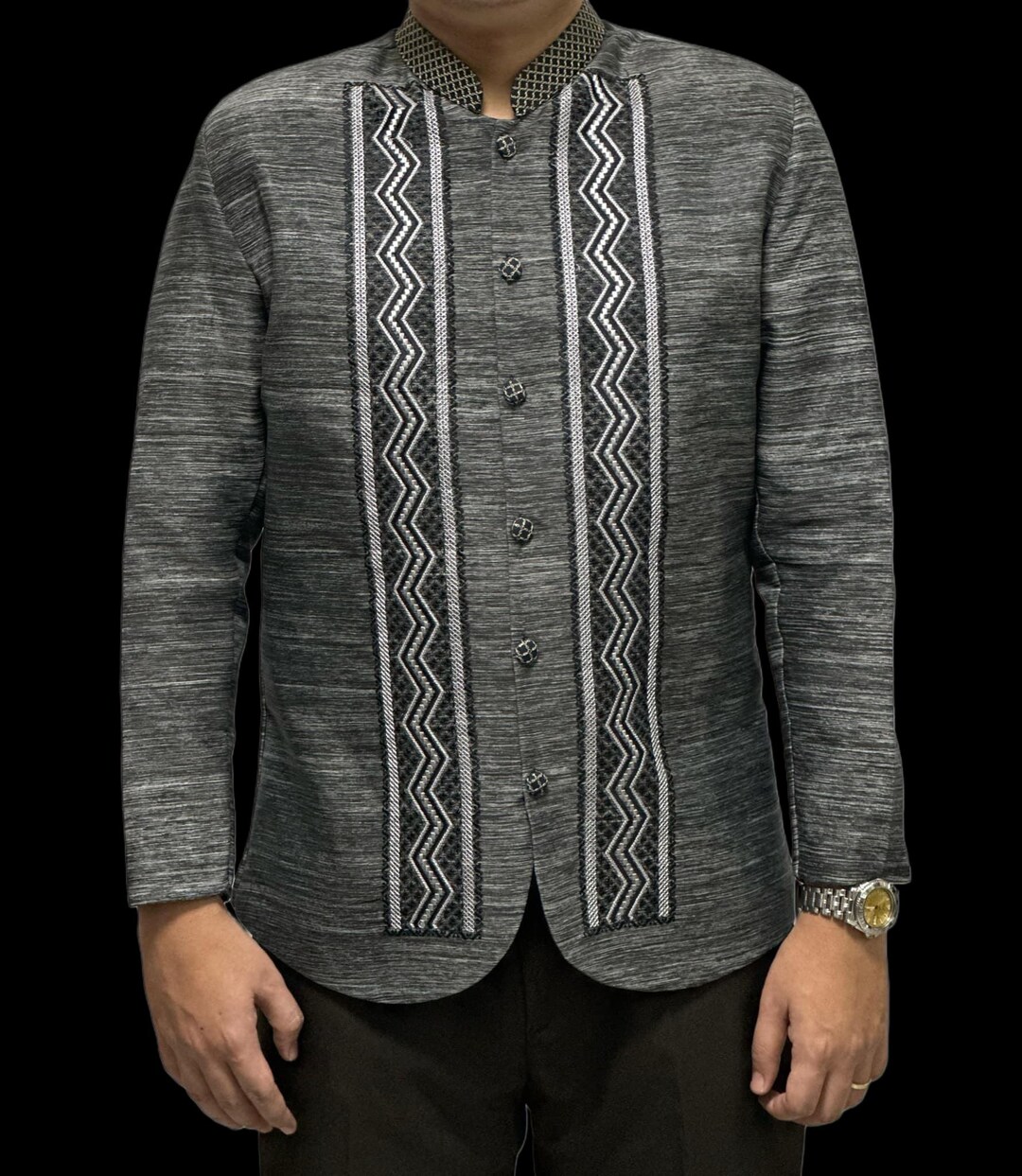Modern Coat Barong Tagalog for Men | Unique Groom Attire Formal Jacket ...