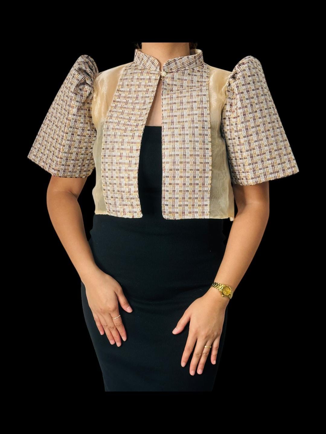 Formal Malia Rose Gold Filipiniana Top/blouse - Etsy