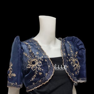 Modern Filipiniana Bolero Top Blouse - Etsy
