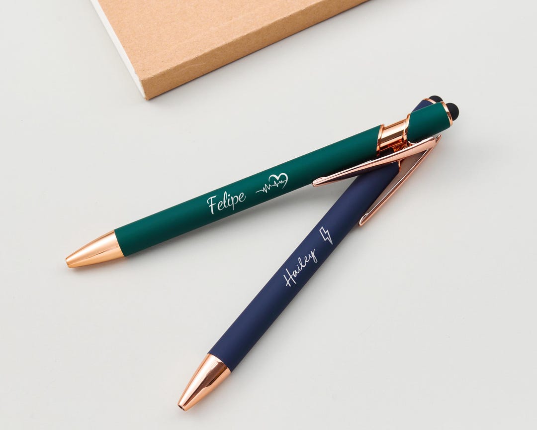 Personalized Ballpoint Pen With Stylus Touch Head, Custom Name Pen With ...